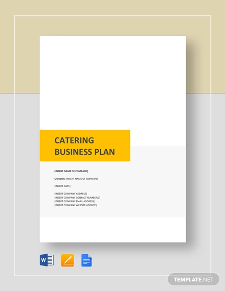13+ Food Catering Business Plan Templates - PDF, Word, Docs