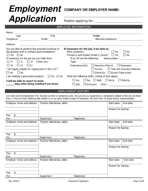 How To Write A Job Application For Employment 5 Templates To Download 