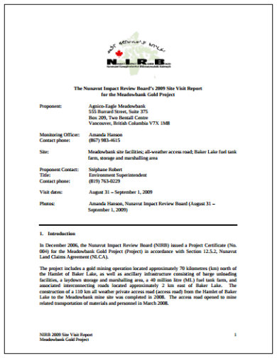 Free 18+ Site Visit Report Templates - MS Word, Google Docs, Pages, PDF