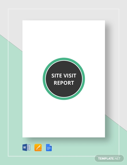 Free 18+ Site Visit Report Templates - MS Word, Google Docs, Pages, PDF