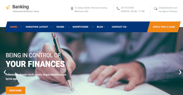 21+ Banking WordPress Themes and Templates 2023