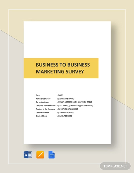 Market Survey Template - 12+ Free Word, PDF Documents Download