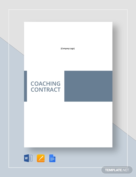 8+ Coaching Contract Templates - MS Word, Google Docs, Pages, PDF