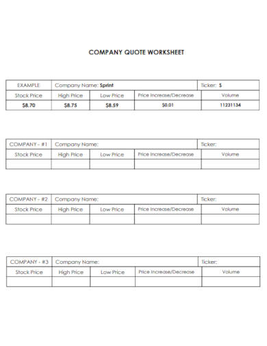12+ Company Quotation Templates in Google Docs | Google Sheets | Word ...