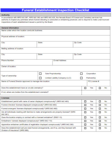 15+ Funeral Checklist Templates in PDF | Word | XLS