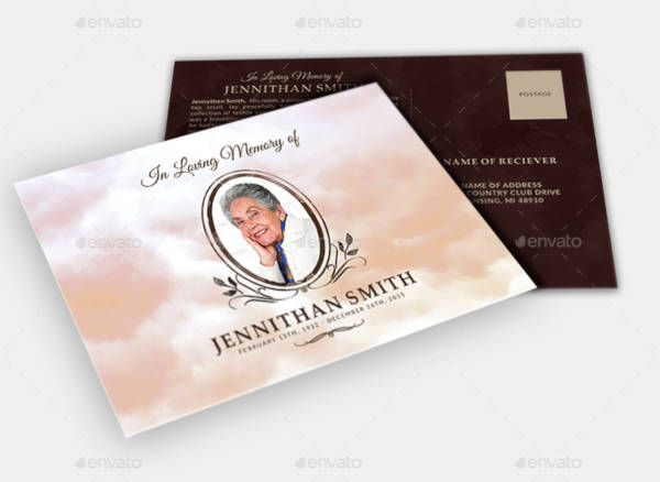 6 Funeral Postcard Templates In PSD