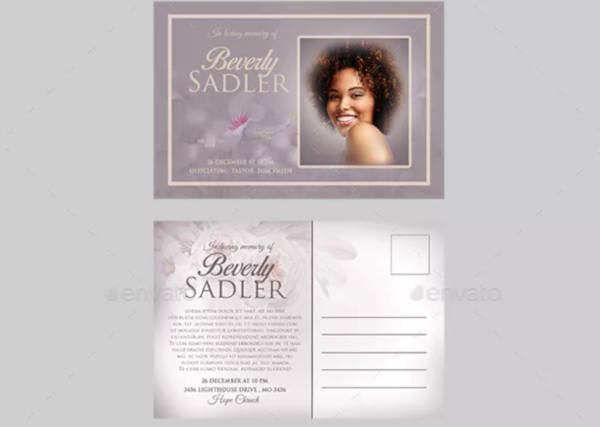 6 Funeral Postcard Templates In PSD