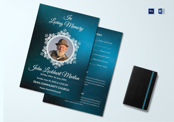 19 Funeral Order Of Service Templates In PDF PSD Word TTF TPF