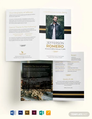 11+ Funeral Booklet Templates in PSD | Word | PDF | ID | Publisher | Pages