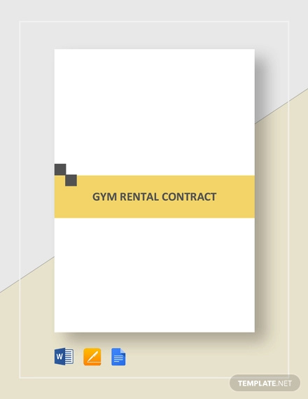 FREE 15+ Gym Contract Templates in MS Word | Google Docs | Apple Pages ...