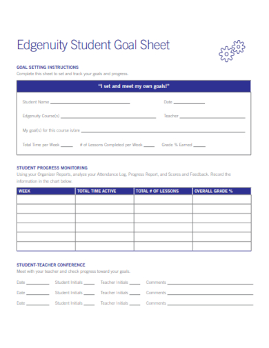 18+ Goal Sheet Templates - Google Docs, MS Word, Pages Google Sheets ...