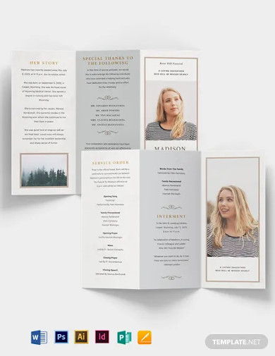 19+ Funeral Order of Service Templates in PDF | PSD | Word | TTF | TPF