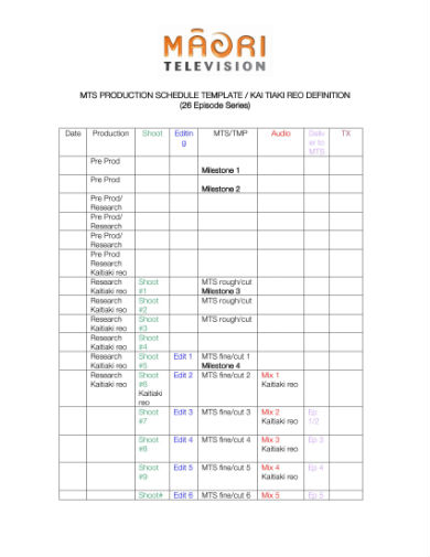 8+ Shooting Schedule Templates - Google Docs, MS Word, Pages, PDF