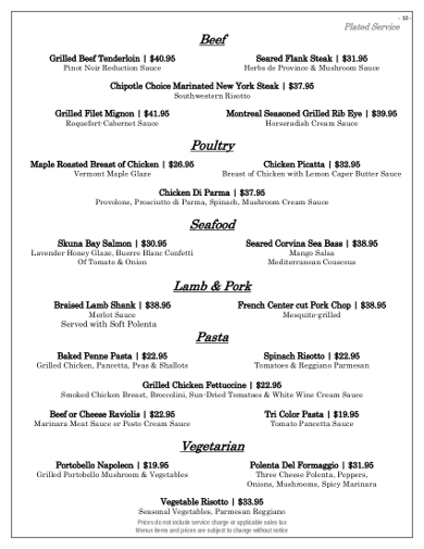 13 Catering Price List Templates PDF
