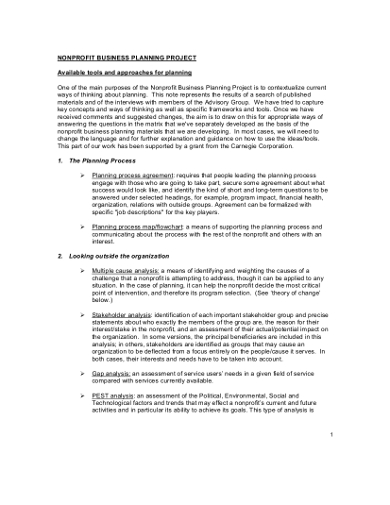 11+ Nonprofit Business Plan Templates in Google Docs | Word | Pages | PDF