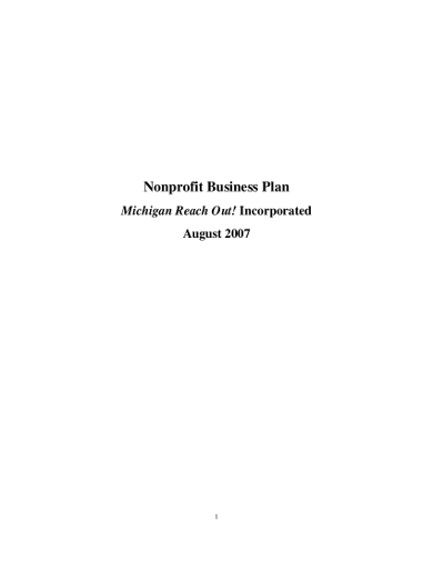 11+ Nonprofit Business Plan Templates in Google Docs | Word | Pages | PDF