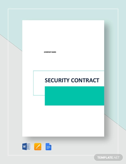 14+ Security Contract Templates - Word, PDF, Apple Pages, Google Docs