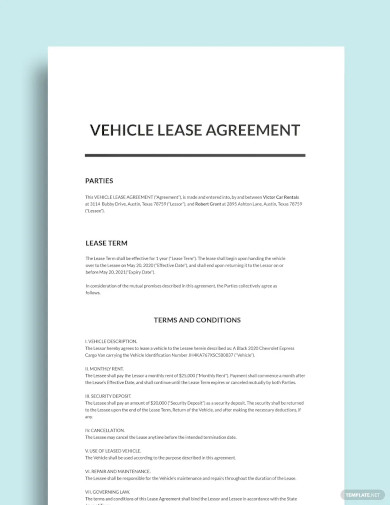 12+ Truck Lease Agreement Templates - PDF, DOC