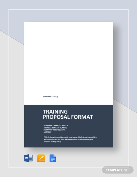 Training Proposal Template - 22+ Free Word, Excel, PDF, PPT Format Download