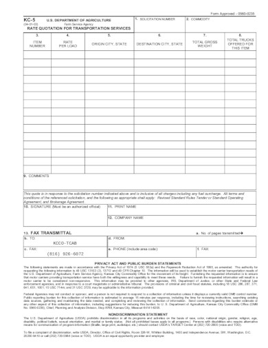 12 Transport Quotation Templates In PDF Free Premium Templates