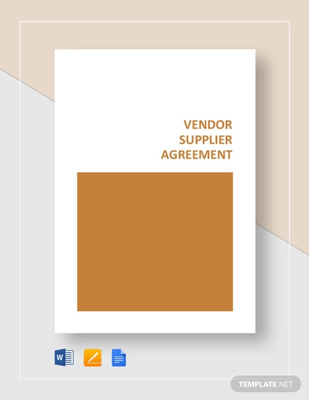 7+ Supplier Agreement Templates - PDF