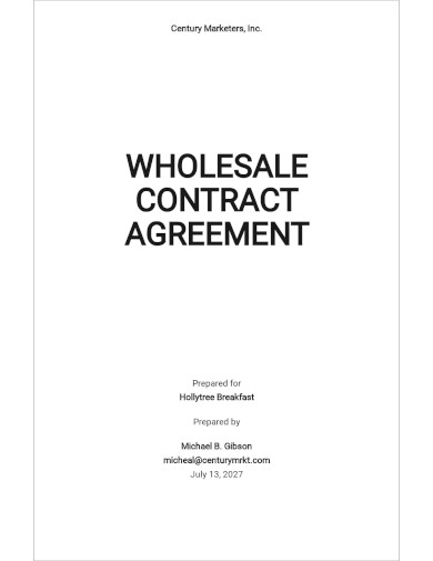 27+ Wholesale Agreement Templates - PDF, Word, Apple Pages, Google Docs