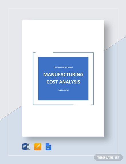 Sample Cost Analysis Templates Google Docs Google Sheets MS Excel 