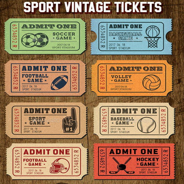 22 Best Sports Ticket Templates Adobe Illustrator InDesign MS Word 