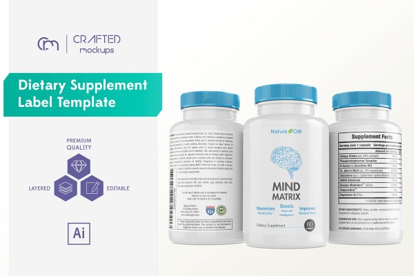 7+ Medical Pill Bottle Label Templates - AI, PSD, MS Word, Publisher ...