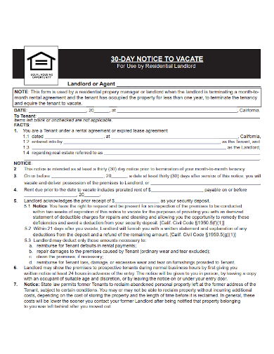 16+ Best Notice Letter Templates to Tenant from Landlord - PDF, Word ...