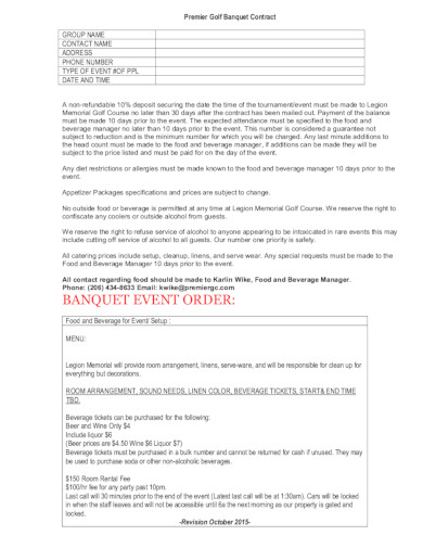20+ Banquet Event Order Templates in PDF | DOC | XLS