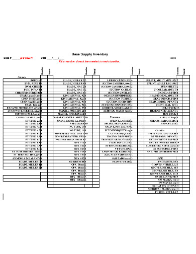 12+ Supply Inventory Templates in Google Docs | Google Sheets | XLS ...