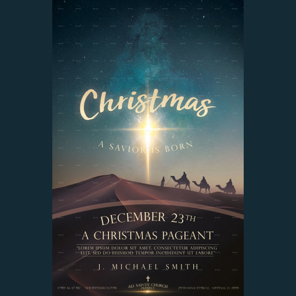 Church Poster Design Template Sketsa