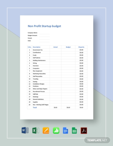 10+ Organizational Budget Templates - Excel, Word, Numbers, Pages, PDF