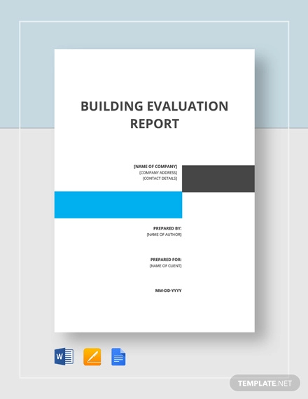 Evaluation Report Template - 12+ Free Sample, Example Format PDF, Apple ...