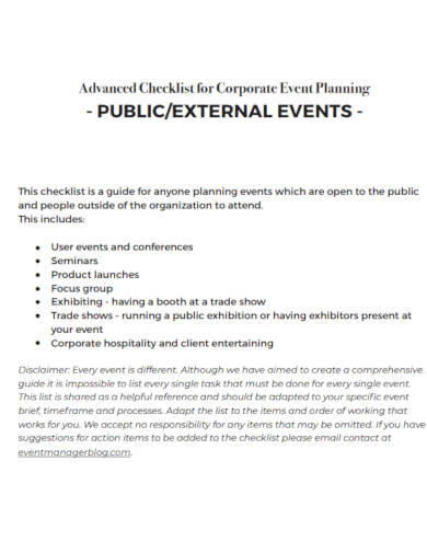 23+ Event Checklist Templates in Google Docs, | Word | Pages | PDF | XLS