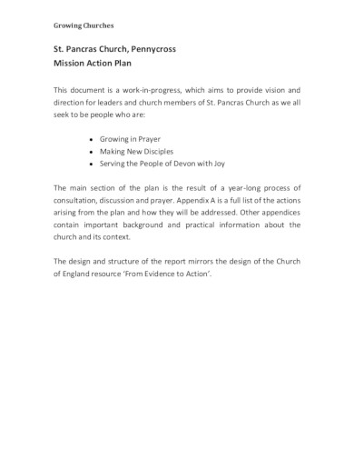17+ Church Action Plan Templates - PDF