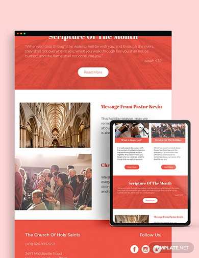 Best Church Newsletter Template 12 Free Sample Example Format