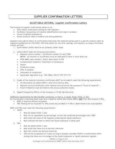 10+ Company Confirmation Letter Templates in Google Docs | Word | Pages ...