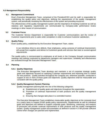 16+ Company Quality Policy Templates in PDF