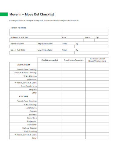 11+ Tenant Check Out Form Templates - Word, AI, PDF, Google Docs, Pages