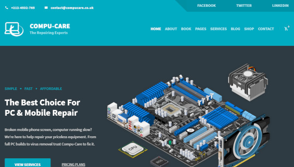 17+ Best Computer Repair WordPress Themes & Templates 2023 [ Download Now ]