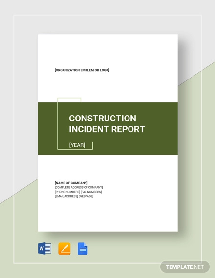26+ FREE Construction Report Templates - PDF, Word