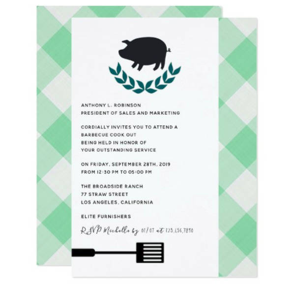 5 Company BBQ Invitation Templates In PSD