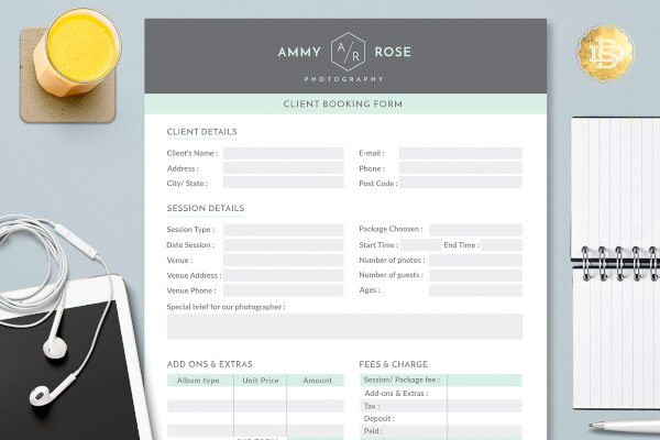 6+ Photography Order Form Templates - PSD, PDF, Word, RTF