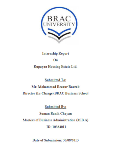 11+ FREE Real Estate Project Report Templates in PDF | Word | Google ...