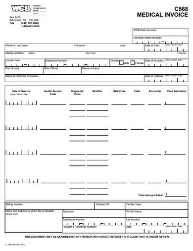 6+ Dental Invoice Templates - PDF, Word