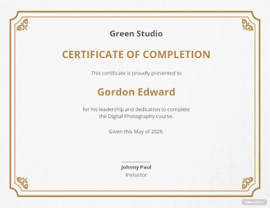 14+ Photography Certificate Templates - AI, InDesign, Word, PSD, Publisher