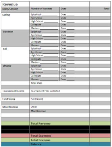 12+ Club Budget Templates - PDF