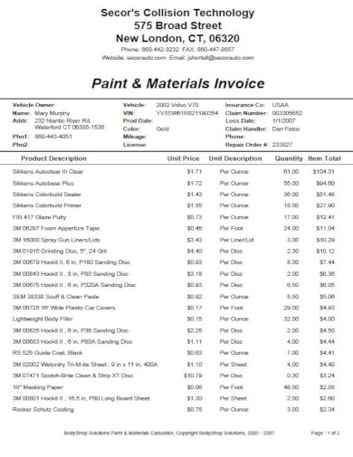 11+ Painting Invoice Templates - PDF, PSD, Google Docs, Word